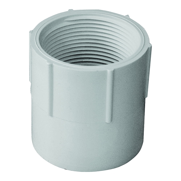 GENOVA 300 Series 30315 Pipe Adapter, 1-1/2 in Slip, 1-1/2 in FIP ...