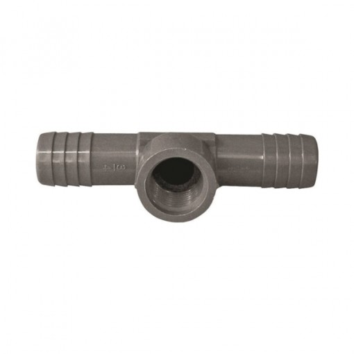 GENOVA 351481 Insert Pipe Tee, 3/4 in Insert x 3/4 in Insert x 1/2 in FIP, 200 psi ...