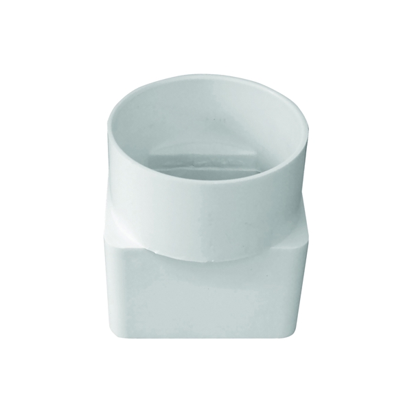 GENOVA 400 Series 45233/S Downspout Adapter, 2 x 3 x 3 in, PVC/Styrene ...