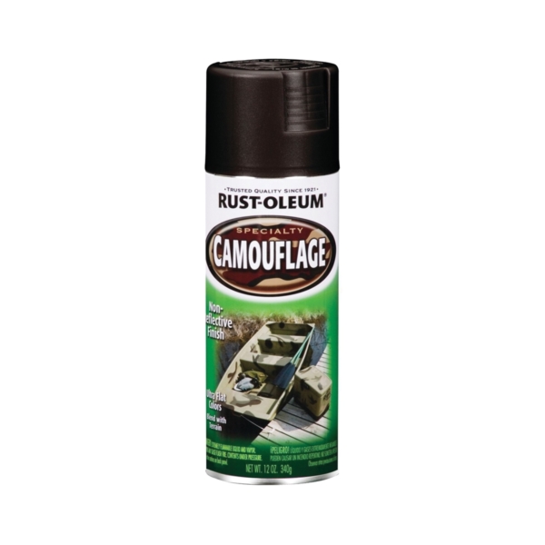 RUST-OLEUM 1916830 Specialty Camouflage Spray Paint, Ultra Flat, Black ...