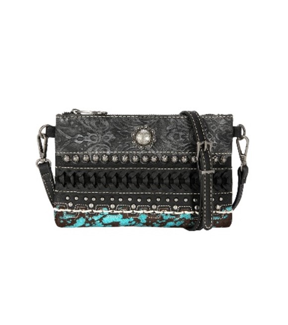 Montana West, Ladies Trinity Ranch Hair-On Clutch Crossbody Bag, TR136 ...