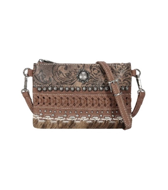Montana West, Ladies Trinity Ranch Hair-On Clutch Crossbody Bag, TR136 ...