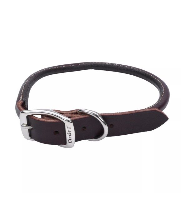 Coastal Pet Products, Circle T Latigo Leather Round Dog Collar - Wilco ...