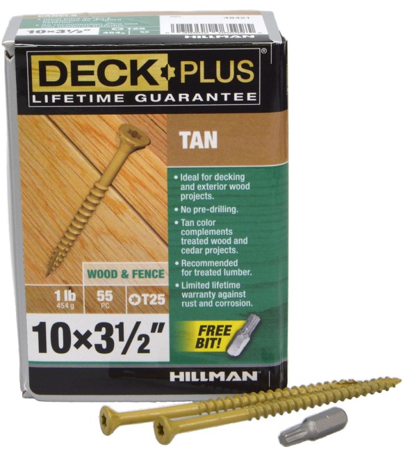 Hillman, #10 x 3 1/2" Deck Plus Tan Deck Screws - Wilco Farm Stores
