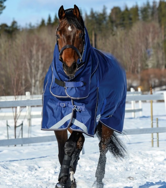 Weatherbeeta, Comfitec Blue/Charcoal/White Ultra Tough II Heavy Detach-A-Neck - Wilco Farm Stores