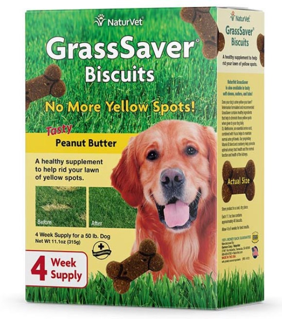NaturVet, GrassSaver Peanut Butter Biscuits For Dogs, 11 oz - Wilco ...