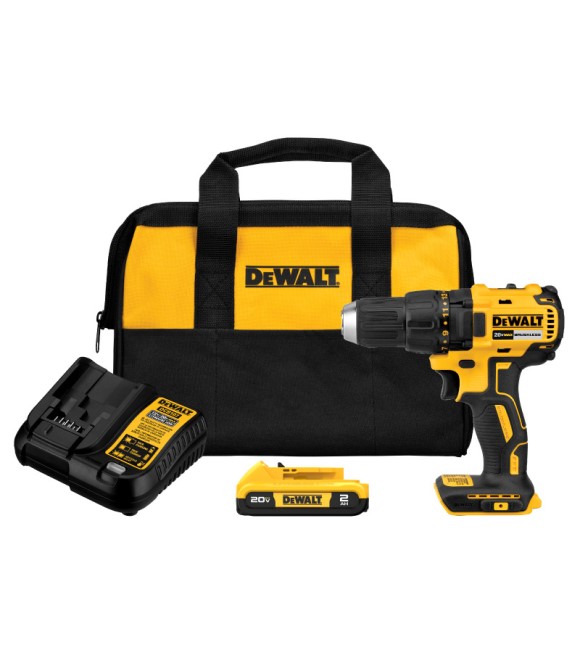 DeWalt, 20V MAX* Brushless Cordless Compact Drill/Driver Kit, DCD777D1 ... DeWalt, 20V MAX* Brushless Cordless Compact Drill/Driver Kit, DCD777D1 ...