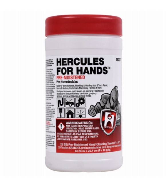 Hercules, Pre-Moistened Hand Towels, 25 ct - Wilco Farm Stores