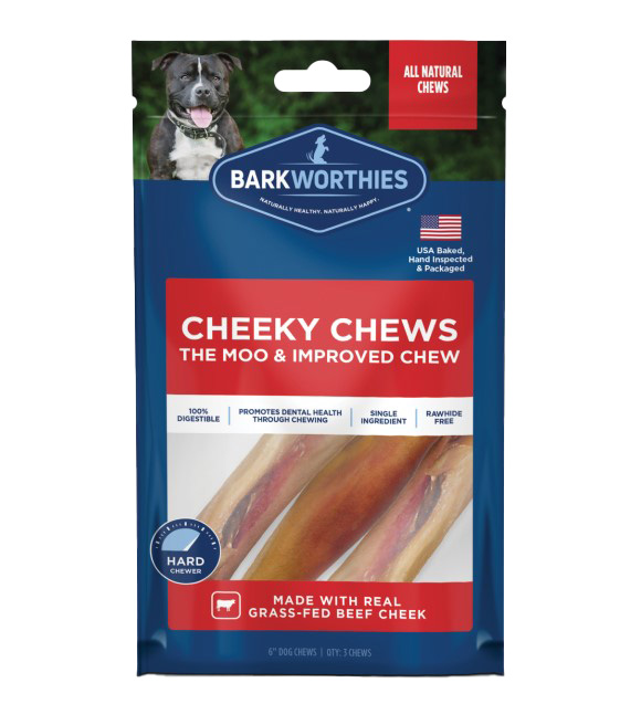 Barkworthies, The Moo & Improved Cheeky Chews Dog Treat, 3 pk - Wilco ...