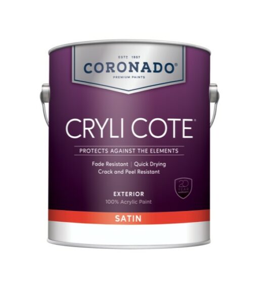 Benjamin Moore, Coronado Cryli Cote 100% Acrylic Exterior Satin Paint ...