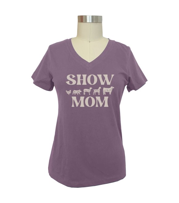 Wilfull Wear, Ladies Purple Show Mom V-Neck Graphic Tee Shirt - Wilco ...