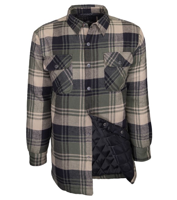 Canyon Guide Outfitters, Men's Hunter Green Snake River Quilted Flannel ...