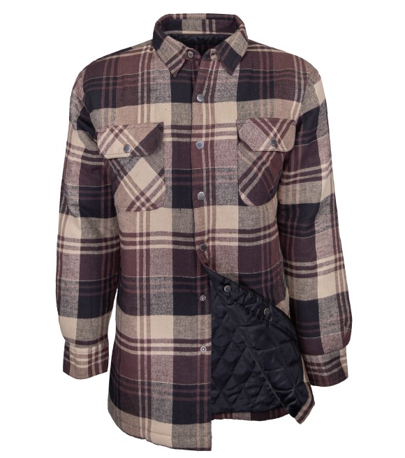 Canyon Guide Outfitters, Men's Brown Snake River Quilted Flannel ...