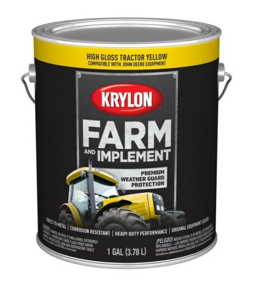 KRYLON, Farm & Implement Yellow John Deere High Gloss Tractor Paint ...