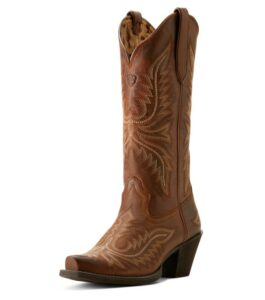 Ariat, Ladies Rafter Tan Round Up Collins Western Boots - Wilco Farm Stores