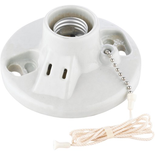 Leviton White Porcelain Incandescent Lamph… d Outlet | Wilco