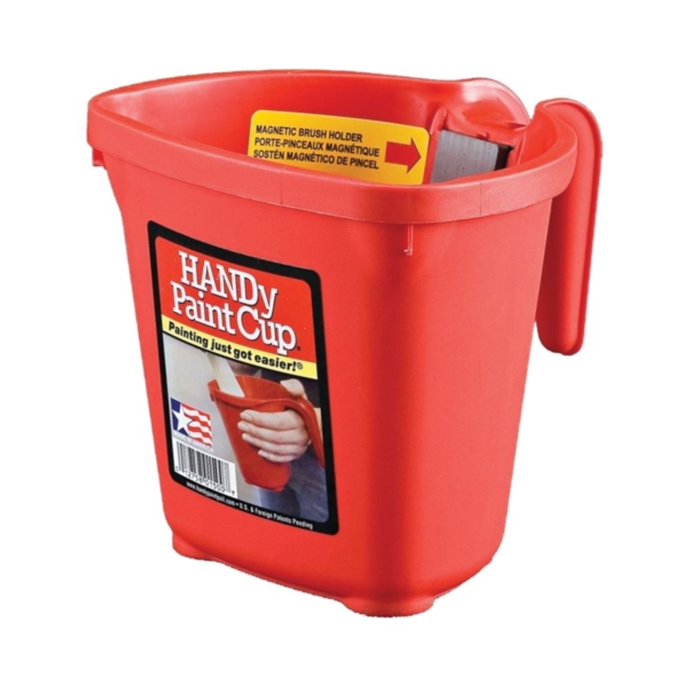 HANDy BER-1500-CT Handy Paint Cup, 1 pt Ca… tic, Red | Wilco
