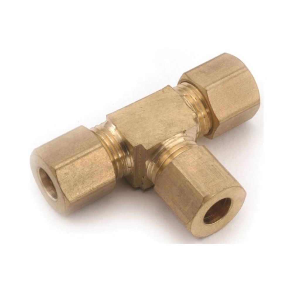 Anderson Metals 750064-06 Tube Union Tee,… i, Brass | Wilco