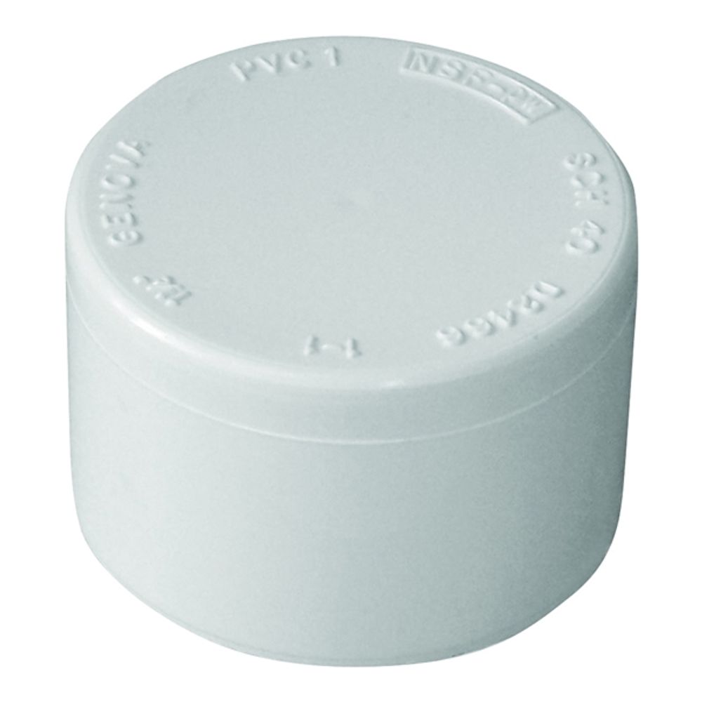 GENOVA 300 Series 30159 Pipe Cap, 1-1/4 in… t, White | Wilco
