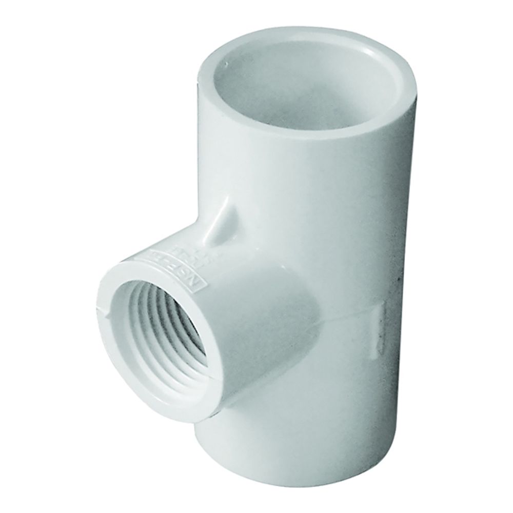GENOVA 300 Series 31481 Pipe Reducing Tee,… h, White | Wilco