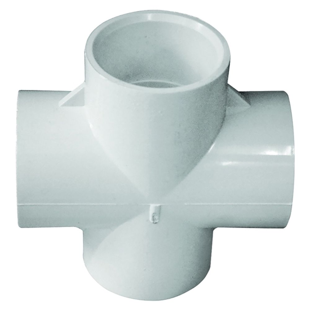 GENOVA 300 Series 34410 Pipe Cross, 1 in S… t, White | Wilco