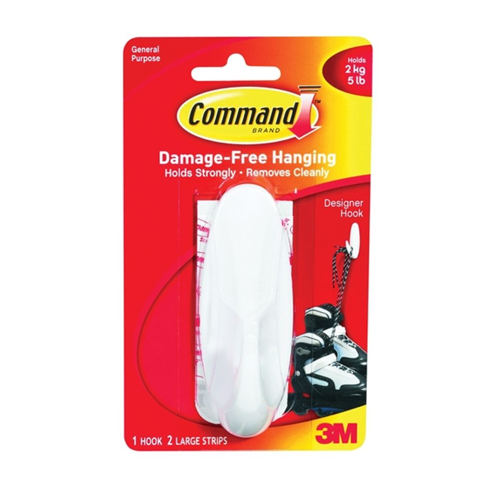 Command 17083 Designer Hook, 5 lb Weight C… Plastic | Wilco