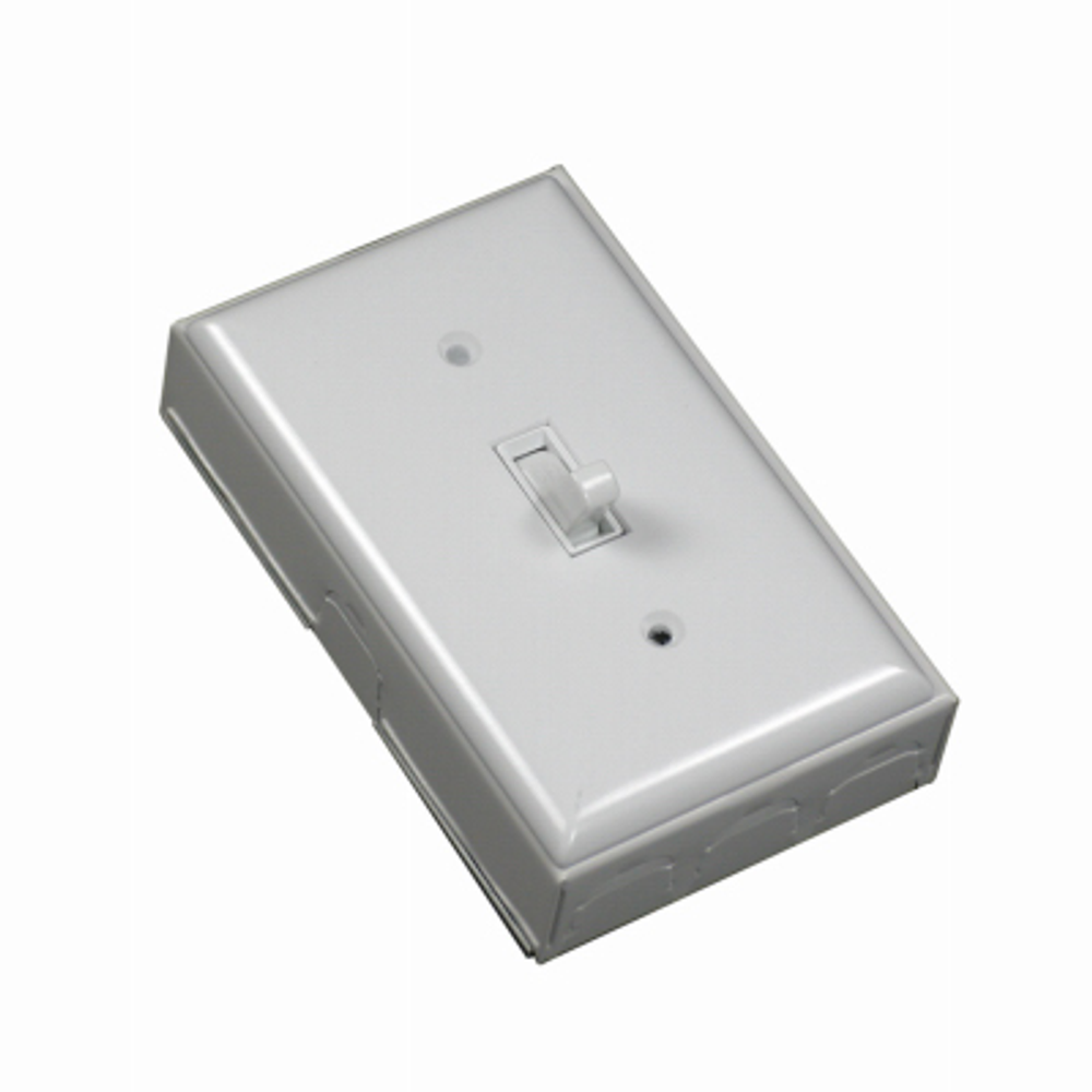Wiremold Metal Outlet Box With Switch/Face… t, White | Wilco