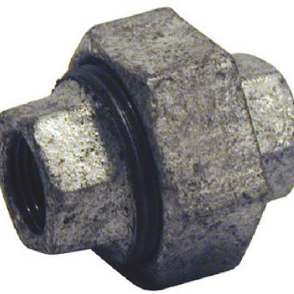 Pipe Fitting, Galvanized Union, Brass/Iron, 1/4-In. | Wilco