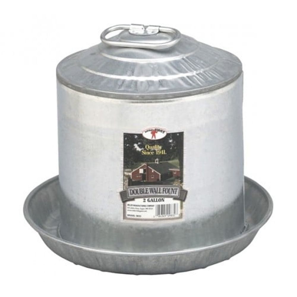 Little Giant, Double Wall Metal Poultry Fount | Wilco