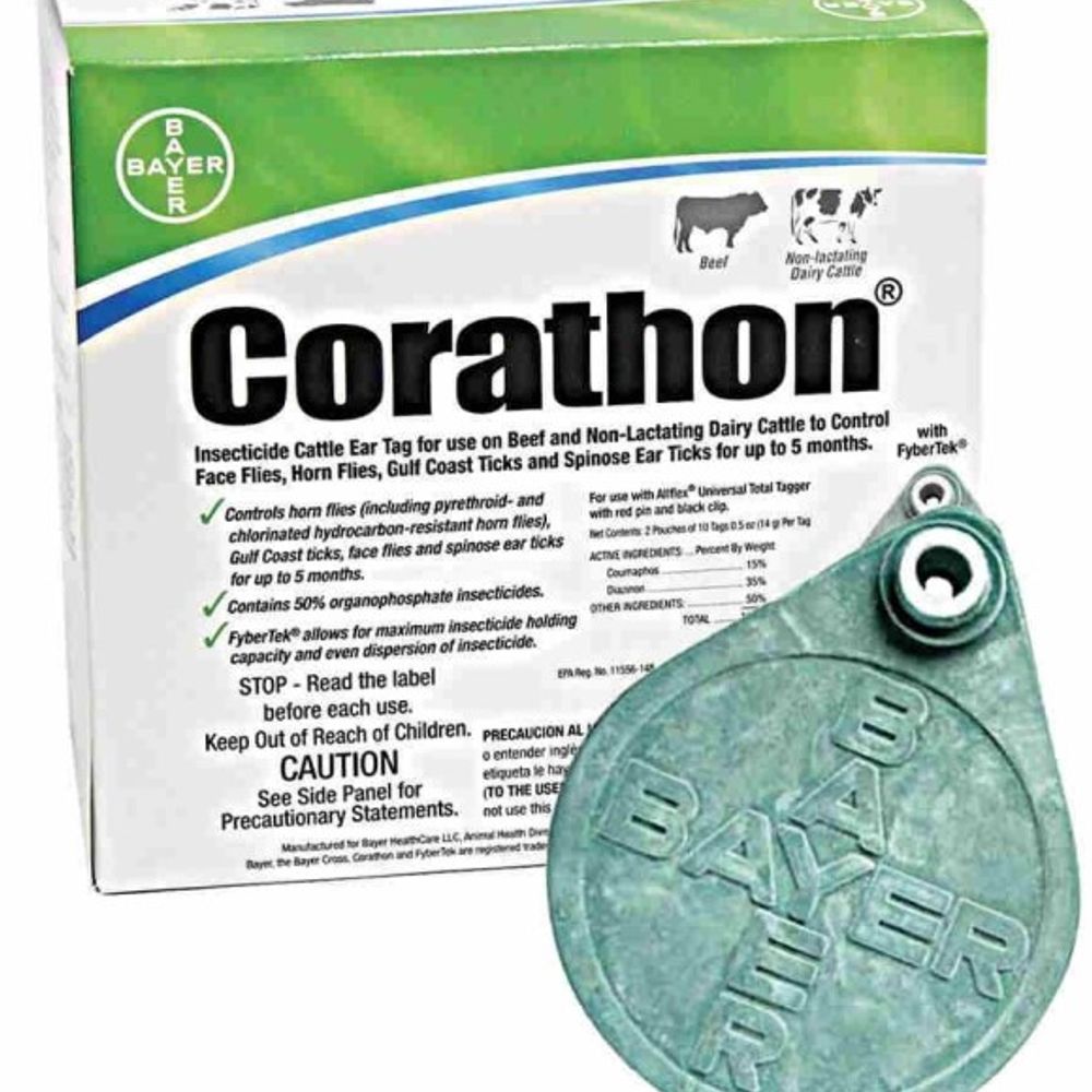 Bayer, Corathon Insecticide Fly Ear Tag, 20 pk | Wilco