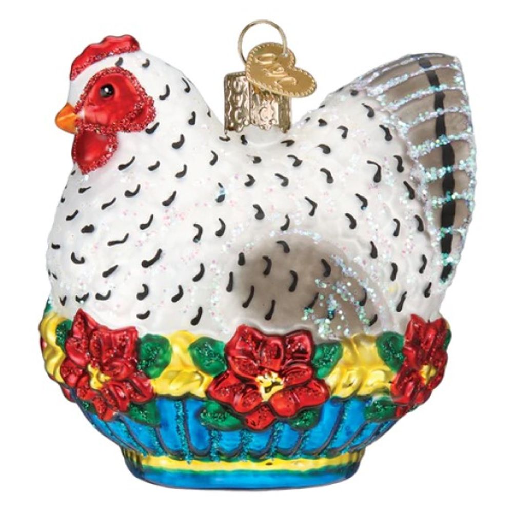 Old World Christmas, French Hen Ornament | Wilco