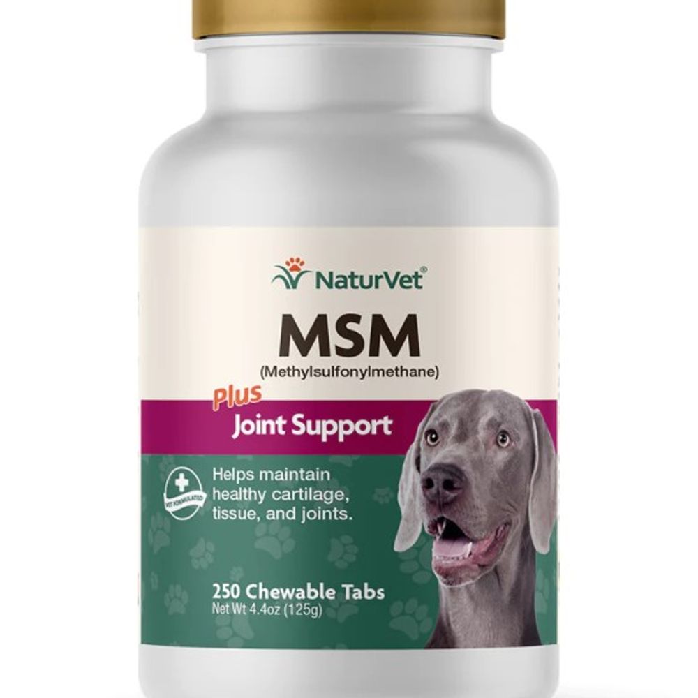 NaturVet, MSM Chewable Tabs For Dogs, 250 ct | Wilco