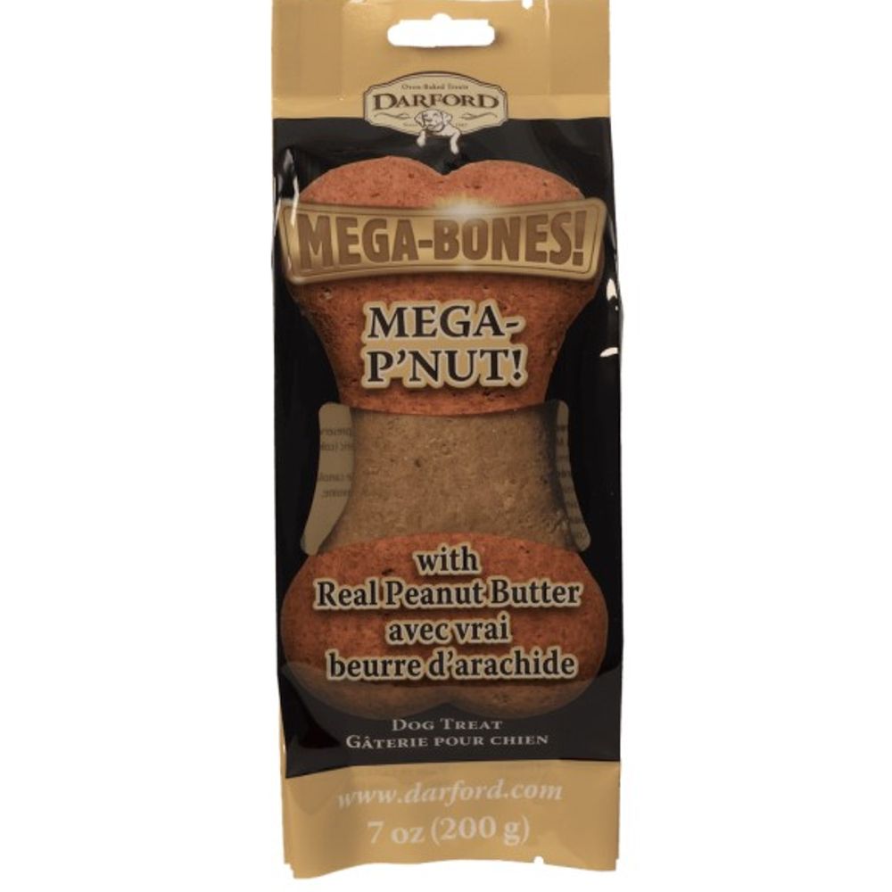 Darford, Peanut Butter Mega Bone Dog Treat, 7 oz | Wilco