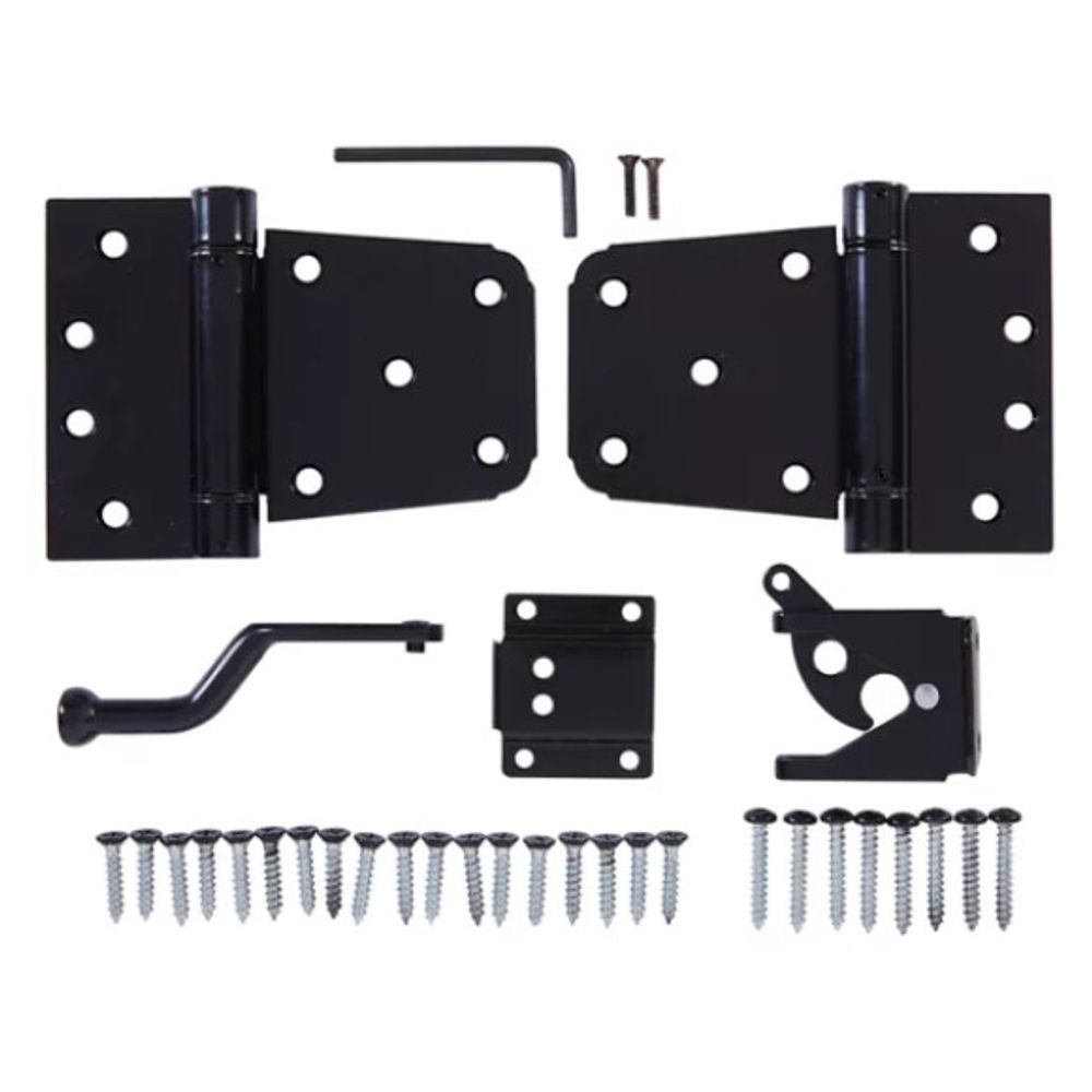 National Hardware, Black Self-Closing Gate Kit | Wilco
