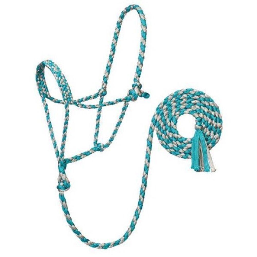 Weaver, 10' Turquoise/Gray Braided Rope Ha… ith Lead | Wilco