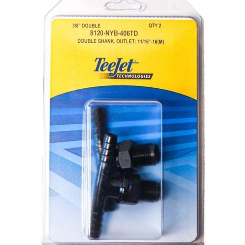 Fimco, TeeJet 3/8" Double Hose Shank Adapter, 2 pk | Wilco