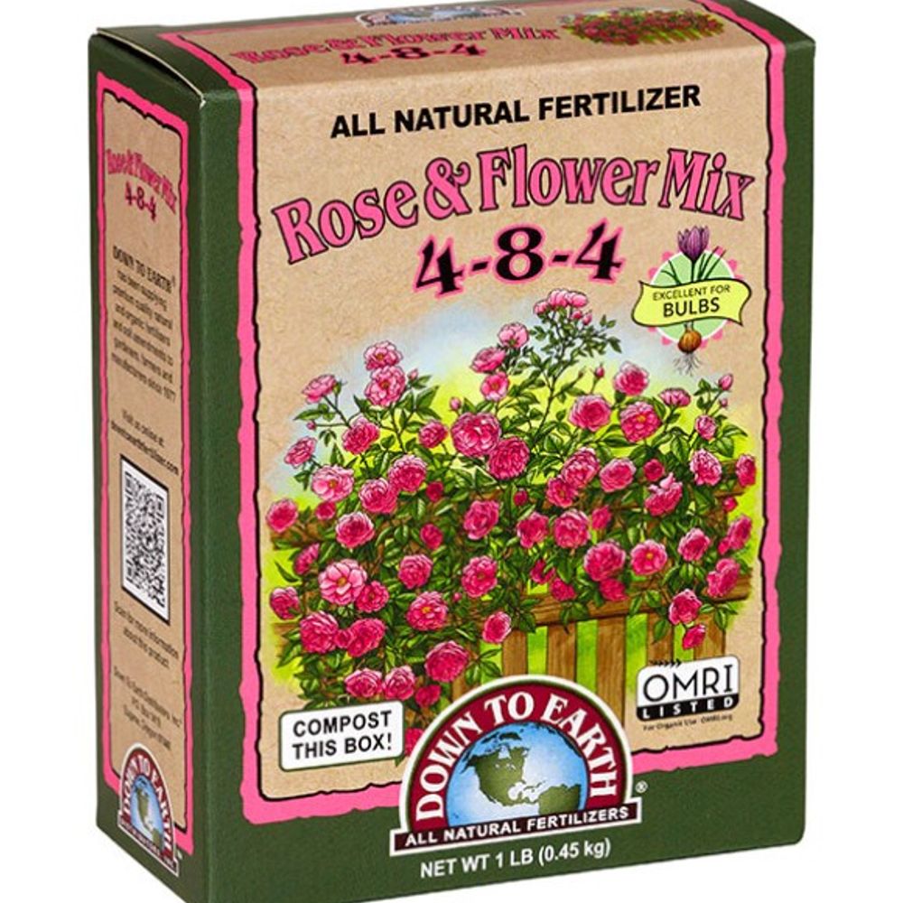 Down to Earth, Rose & Flower Mix 4-8-4, 1 lb | Wilco