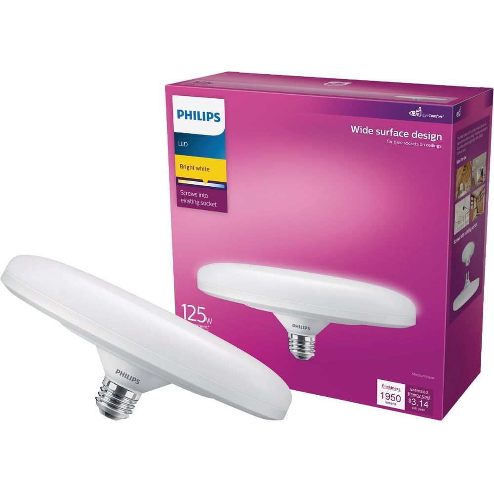 Philips 125W Equivalent Bright White Wide… ght Bulb | Wilco