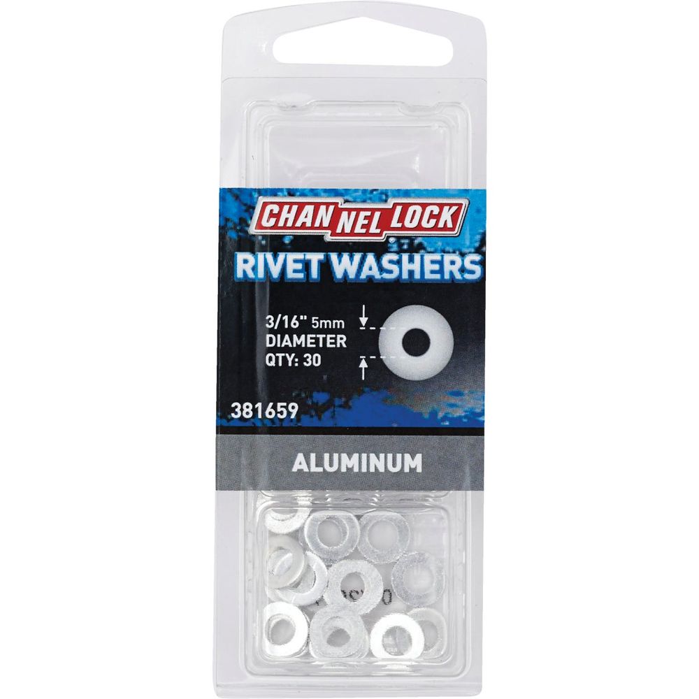 Channellock 3/16 in. Aluminum Rivet Washer (30-Pack) | Wilco