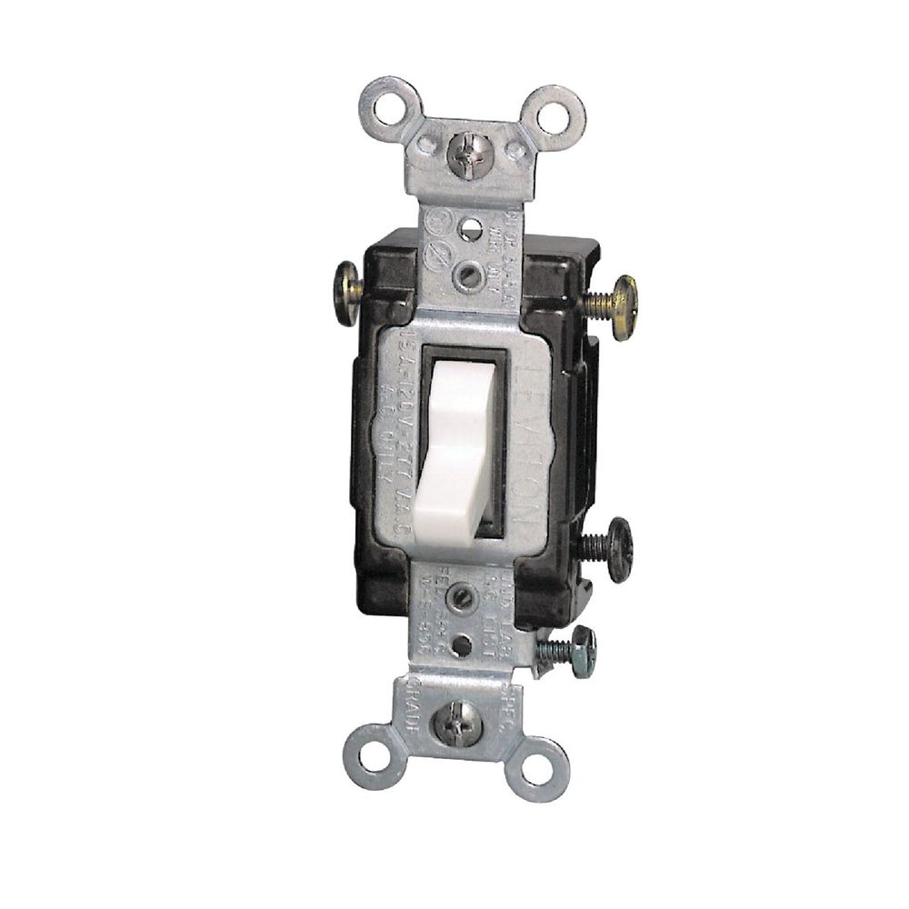 Leviton Toggle White 15A Grounding Quiet 3… y Switch | Wilco
