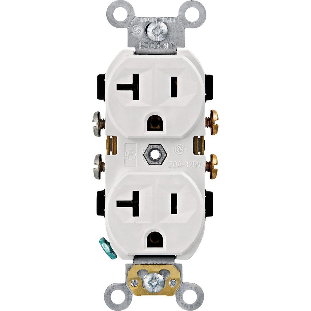 Leviton 20A White Commercial Grade 5-20R C… x Outlet | Wilco