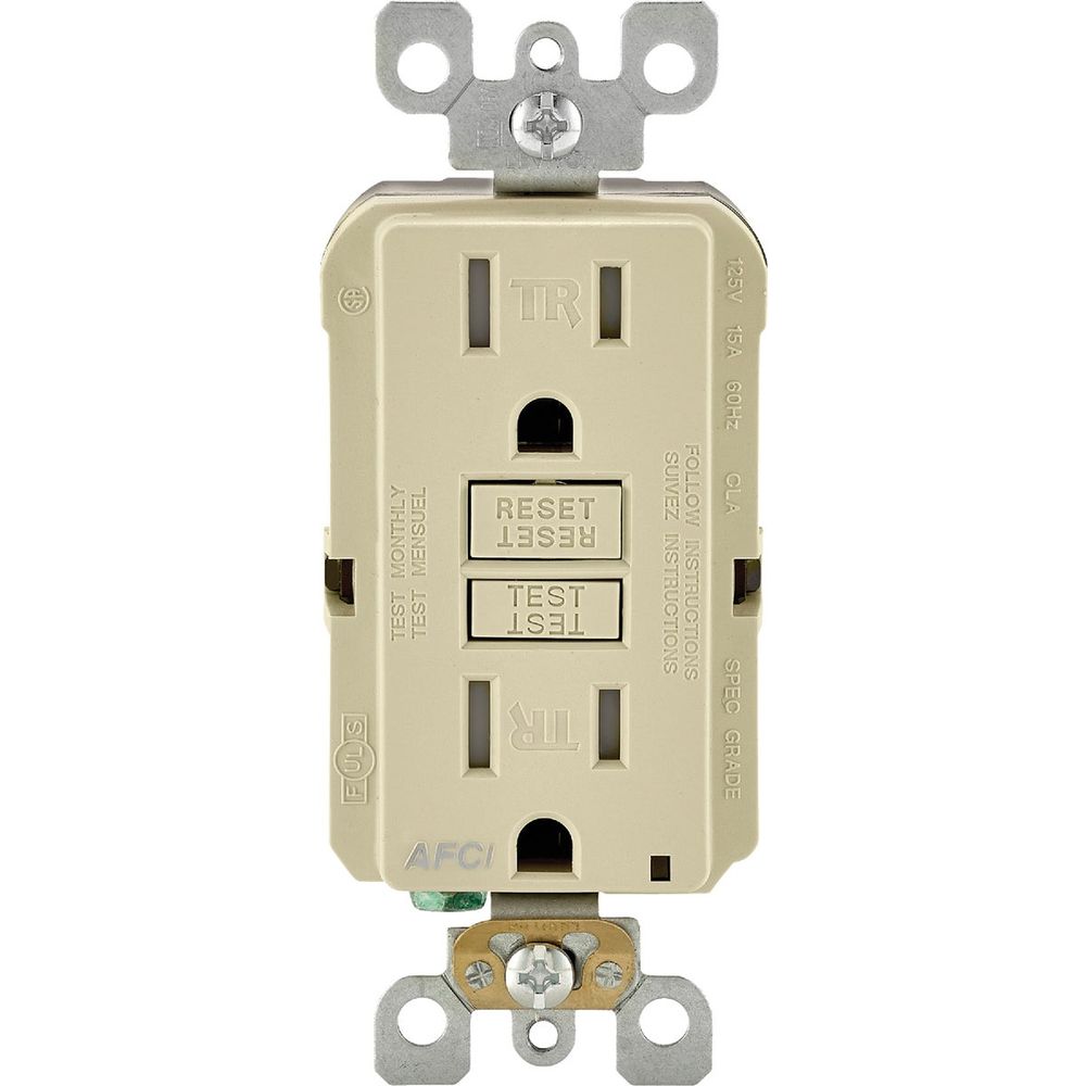 Leviton SmartLockPro 15A Ivory Arc Fault 5… x Outlet | Wilco