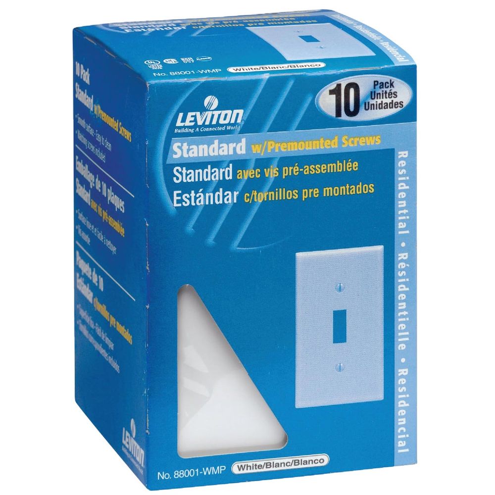 Leviton 1-Gang Plastic Toggle Switch Wall… 10-Pack) | Wilco