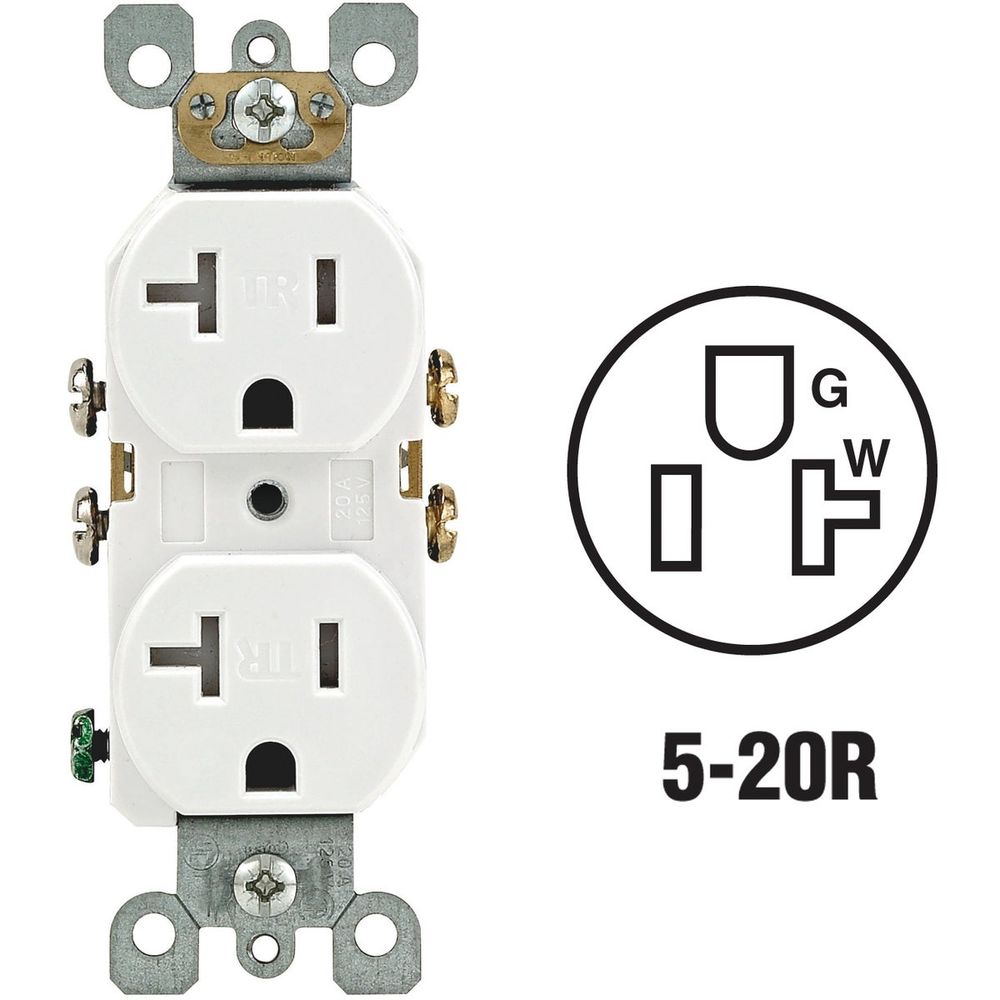 Leviton 20A White Tamper Resistant Residen… x Outlet | Wilco