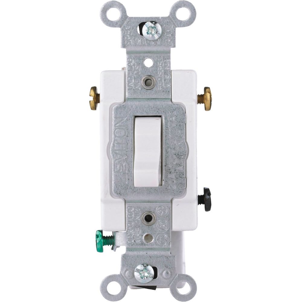 Leviton Toggle White 20A Grounding Quiet 3… y Switch | Wilco